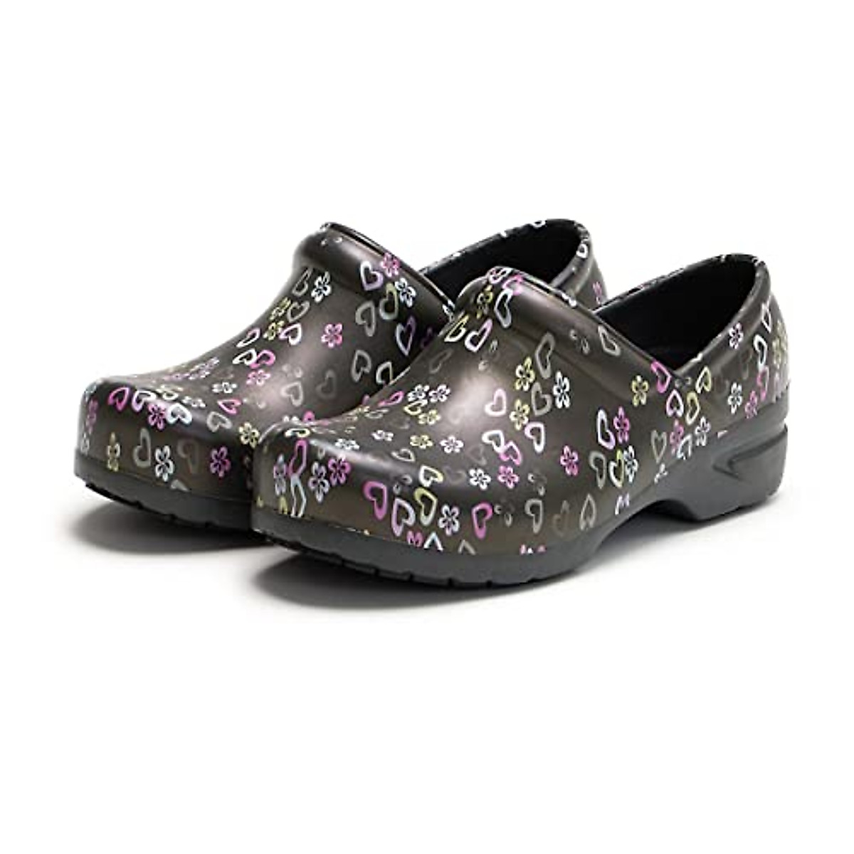 Anywear SR Angel Nurse Shoes, Slip-Resistant Clogs for Women, Nurse Clogs and Chef Shoes for Women, 7, Lucky in Love