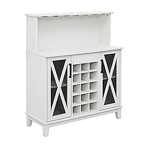 Home Source Jill Zarin Kitchen Microwave Cart in White