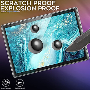 Orzero (2 Pack) Tempered Glass Screen Protector Compatible for VANKYO MatrixPad S30 10.1 inch Protector De Pantalla 2.5D Arc Edges 9 Hardness HD Anti-Scratch Full-Coverage