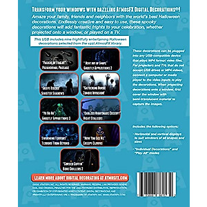 AtmosFX® Spooky Halloween Digital Decoration on USB Includes 9 Atmosfx Video Effects for Hallloween