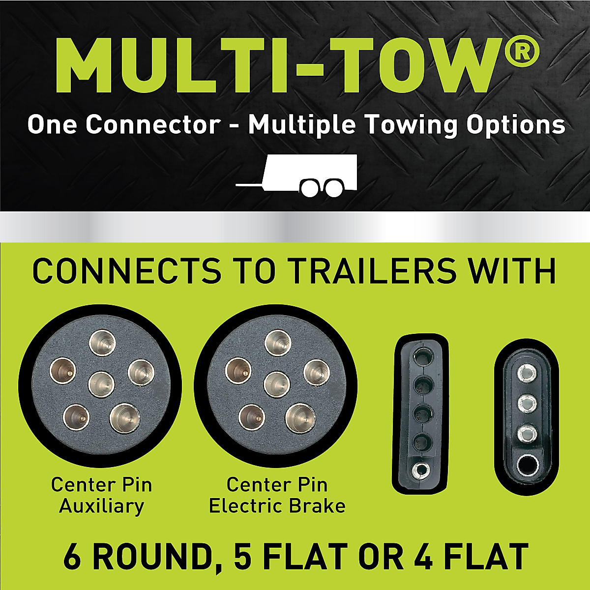 Hopkins 47570 7 Blade to 6 Round, 5 & 4 Flat w/ Quick-Change Plug