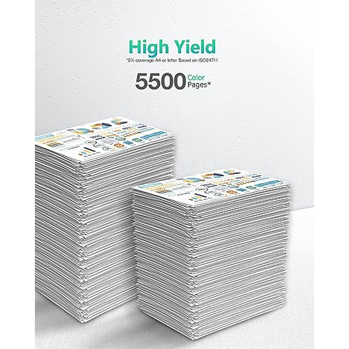 069H Toner Cartridge Compatible Replacement for Canon 069 for imageCLASS MF753Cdw MF751Cdw LBP674Cdw Printer (2 Yellow)