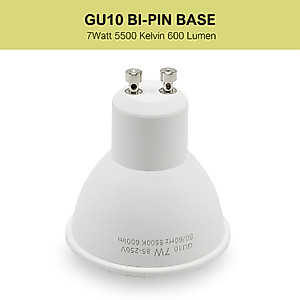 ETOPLIGHTING |4 Pack| LED 7 Watt 5500K GU10 Neutral White Shatterproof Indoor Power Saving Bright Light Bulb, APL2354