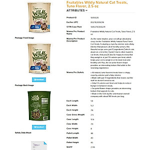 Wildly Natural Cat Treats, Tuna Flavor, 2.5 oz