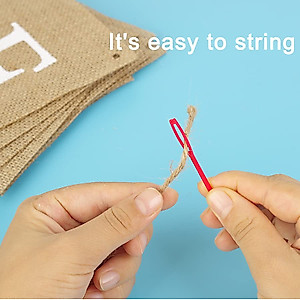 Welcome Home Banner, Rustic Burlap Welcome Home Signs, Welcome Home Decorations, Heart Garland Banner for Wall/Front Door