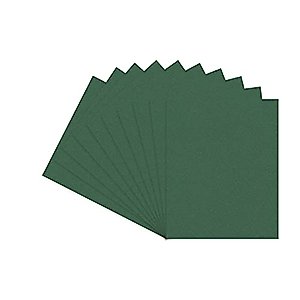 Hunter Green 5x7 Backing Board - Uncut Photo Mat Board (10-Sheets)