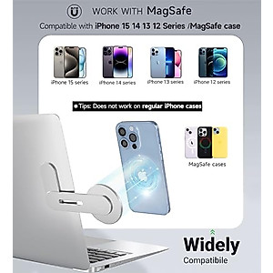 Doter MagSafe Accessories are Compatible with iPhone 14/iPhone 13/iPhone 12 Series, Universal Laptop Accessories in Order for Dual-Screen Interaction, Laptop Phone Holder for All Cell Phones