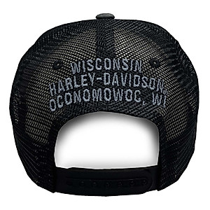 Harley-Davidson Men's Tonal Camo Skull Snapback Colorblocked Mesh Trucker Hat