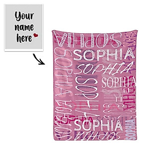 Neniftic Personalized Blanket Personalized Baby Blankets for Kids Toddler Custom Blankets for Girls Boys Dog Puppy Outdoor Camping Travel Gift