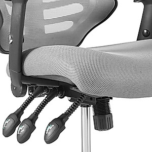 Modway Calibrate Mesh Drafting - Reception Desk Chair - Tall Office Chair in Gray