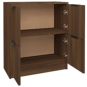 vidaXL Sideboard Brown Oak 23.6"x11.8"x27.6" Engineered Wood