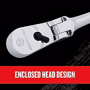 Craftsman V-SERIES Ratchet, 1/4 Inch Drive, 80-Tooth, Flexible Head XL (CMMT86303V)