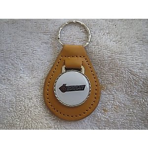 1982-1987 REGAL GRAN NATIONAL GRAN SPORT LOGO LEATHER KEYCHAIN - ORANGE