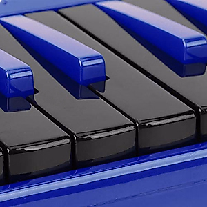 F-37s Melodica 37 Key with Mouthpiece Air Piano Keyboard Wind Musical Instrument Suitable for Beginner Practice + Bag F-37s(blue)