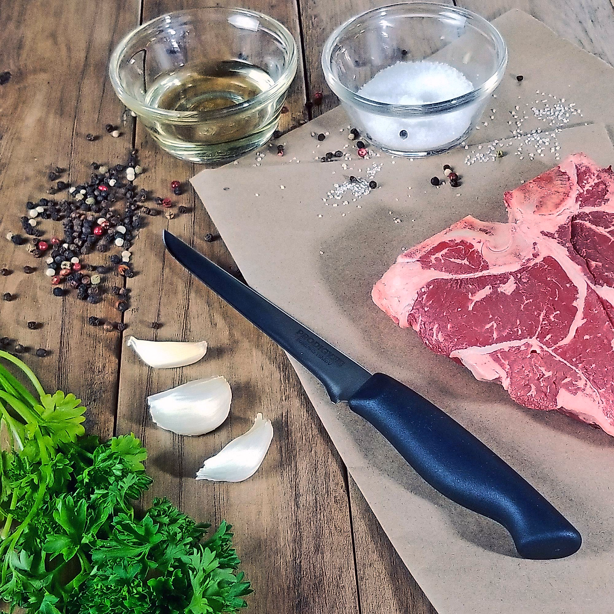 Ergo Chef Prodigy Series 6-Inch Boning Knife - High Carbon Stainless Steel - Medium Flex Blade – Ergonomic Non-Slip handle