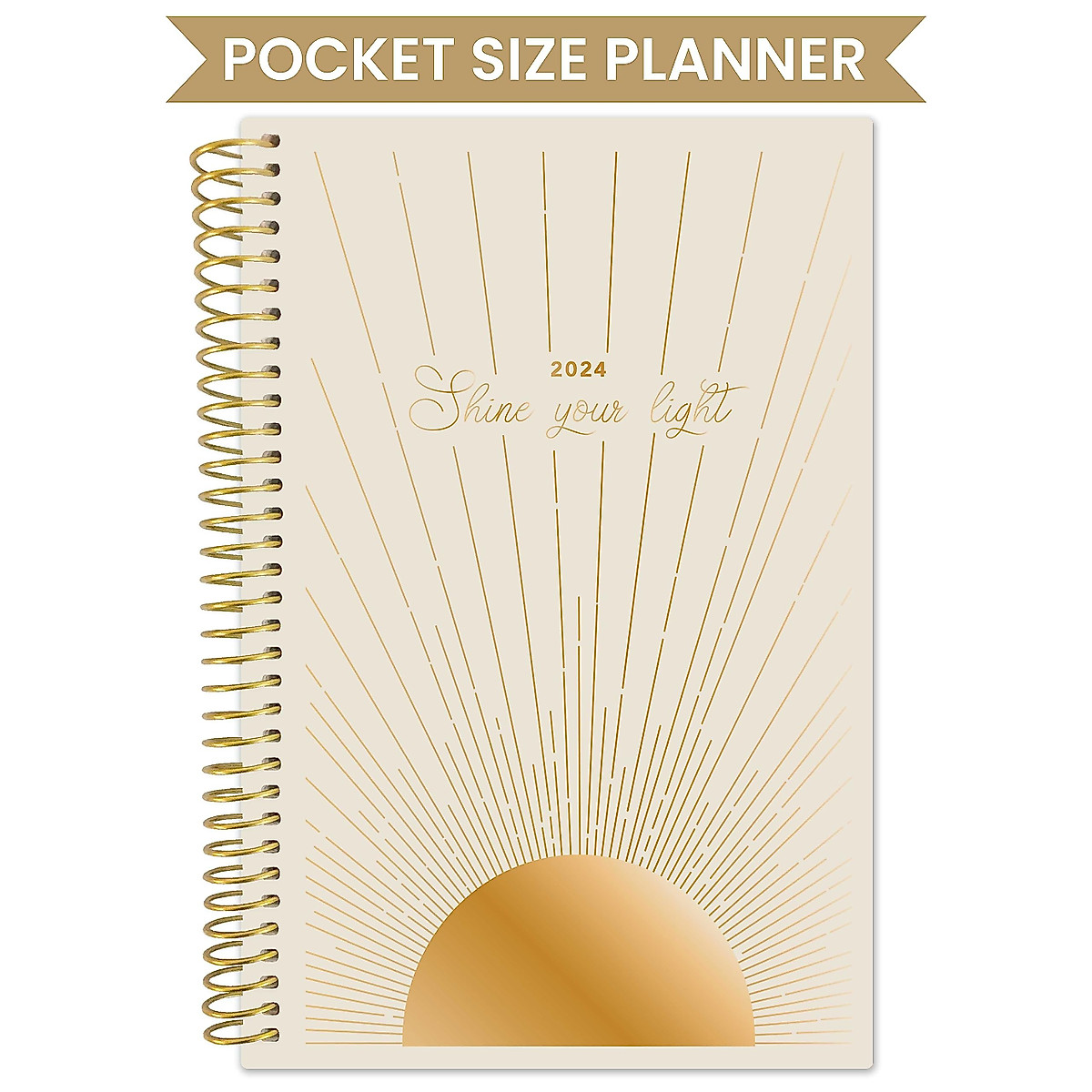bloom daily planners 2024 Pocket Planner - 4” x 6” - (January 2024 - December 2024) - MINI Weekly/Monthly Agenda Organizer & Calendar Book - Cleerely Stated