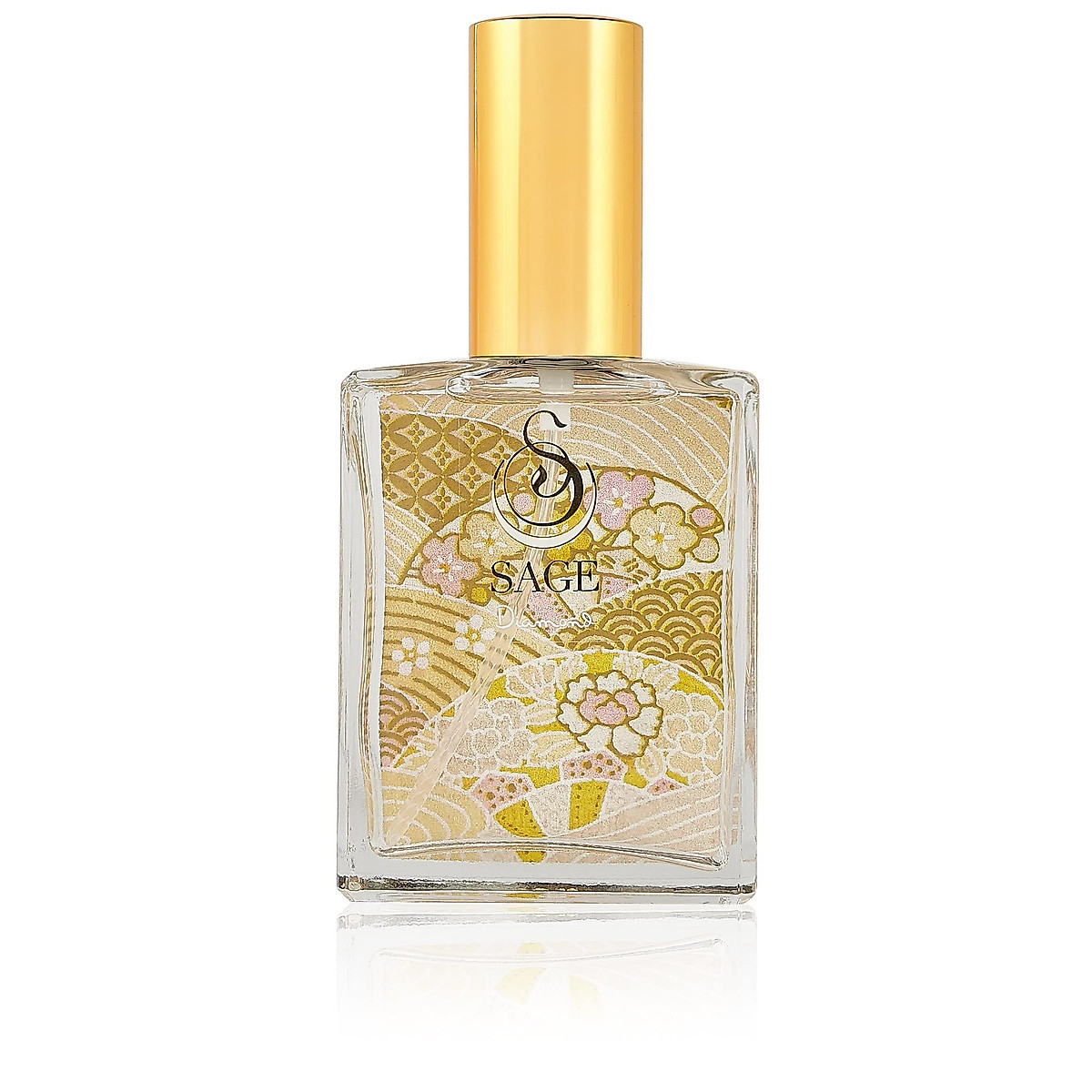 Diamond Organic Perfume Spray by Sage- 2 oz, Vegan & Cruelty-Free, Subtle Scent, Sandalwood, White Amber, Musk