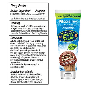 Tanner's Tasty Paste Cha Cha Chocolate Flavored - Anticavity Fluoride Children’s Toothpaste/Great Tasting, Safe, and Effective for Kids (4.2 oz.)