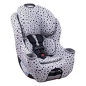 JYOKO Kids Cover Liner for car seat Compatible with Graco Extend2fit, 100% Cotton Made (Black Star)