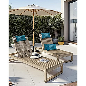 Recliner Head Pillow Ledge Loungers Chair Pillows with Insert Quotes Luck to Have You of Friendship and Love Blue Lumbar Pillow with Adjustable Strap Patio Garden Cushion for Sofa Bench Couch, 2 PCS