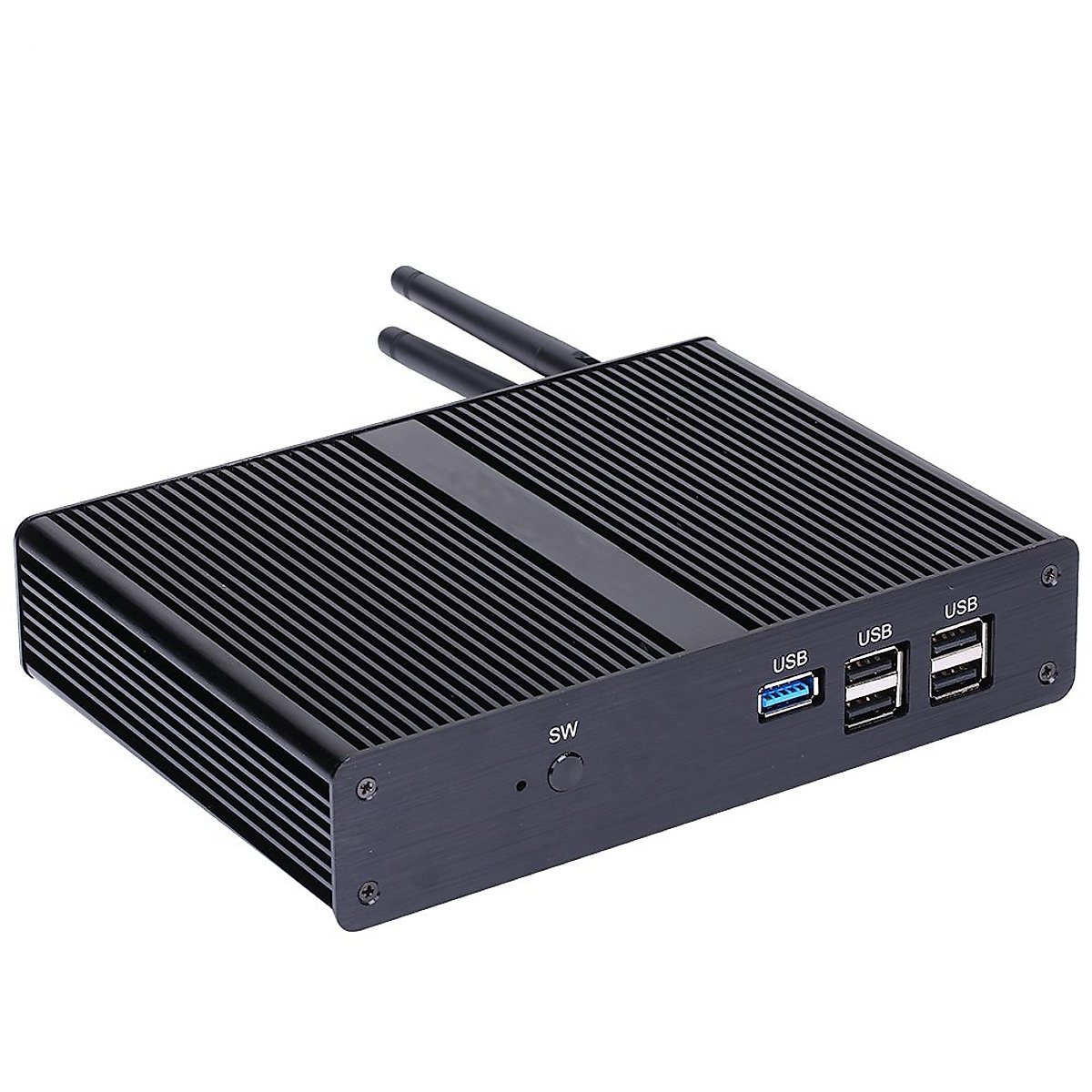 HUNSN Fanless Mini PC, Desktop Computer, HTPC, Nano Kodi Box, J1800 N2910 N2920 N2930, Windows 11 / Linux Ubuntu, BM11, VGA, HDMI, USB3.0, 4 x USB2.0, LAN, 4G RAM, 64G SSD