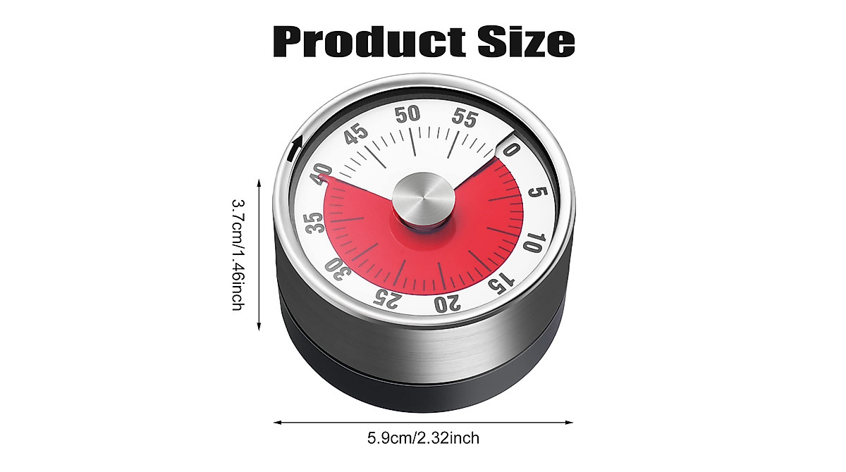 QUEEN KING Kitchen Timer with Magnetic Back + Loud Alarm