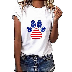 Shirts for Women Casual XL Womens Tops for Date Night Women Causal Shirts Ladies Blouse Pullover Fashion T Shirt White