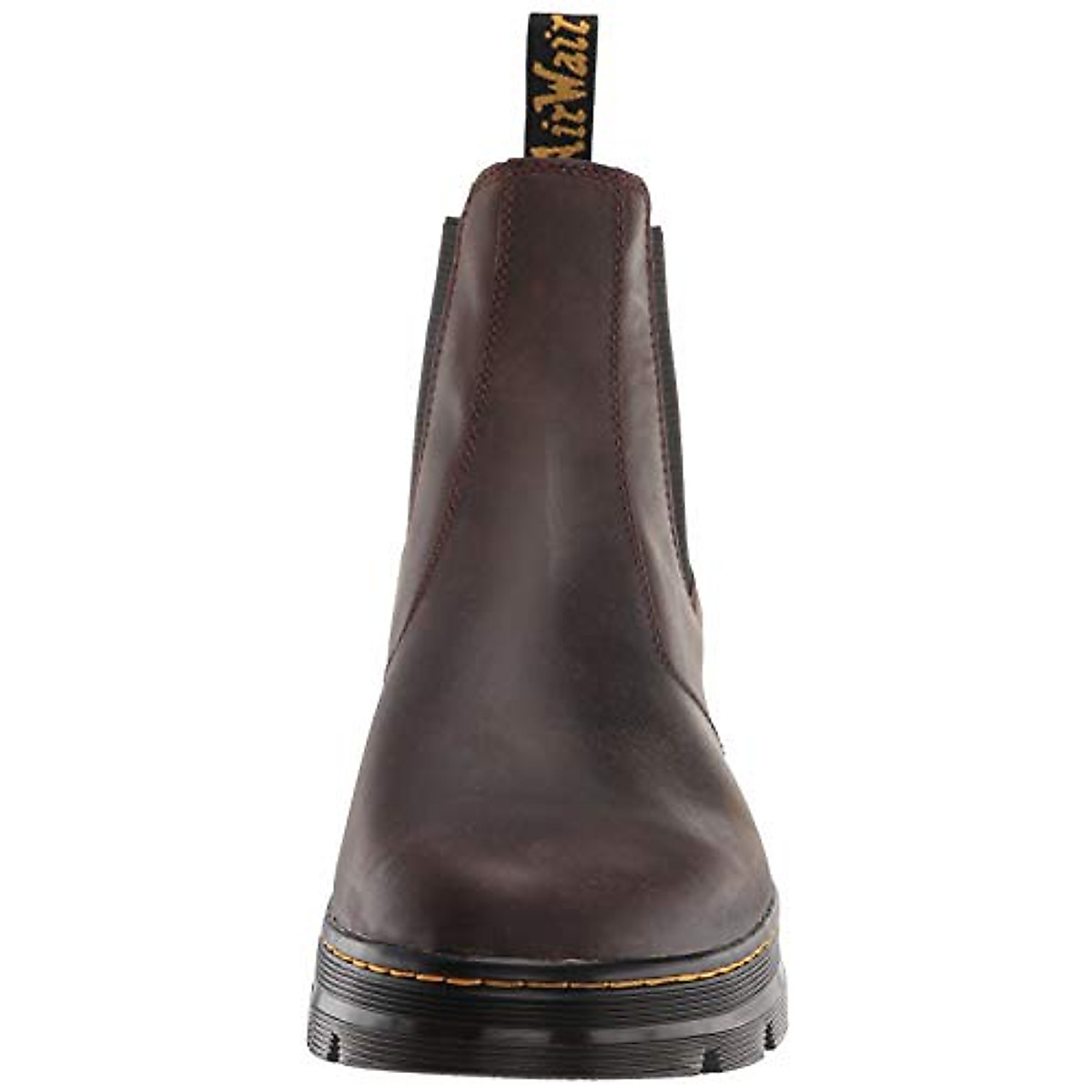 Dr. Martens Unisex Embury Chelsea Boot, Dark Brown Crazy Horse, 10 Women/9 Men