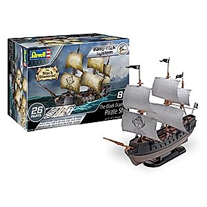 Revell 85-1237 Black Diamond Pirate Ship Kit 1:350 Scale Easy-Click-System 26-Piece Skill Level 2 Plastic Model Building Kit