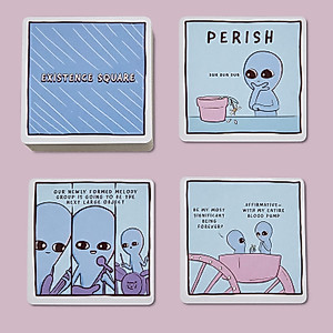 Hasbro Gaming Sweet Existence, A Strange Planet Family-Friendly Party Card Game Inspired by The Webcomic and Books by Nathan W. Pyle, for Ages 13 and Up