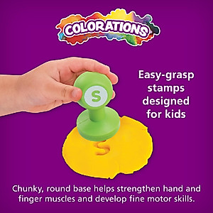 Colorations Easy Grip, Arts & Crafts, Shapes and Numbers Dough Stampers Set of 26 (Item # DOUGHSN)