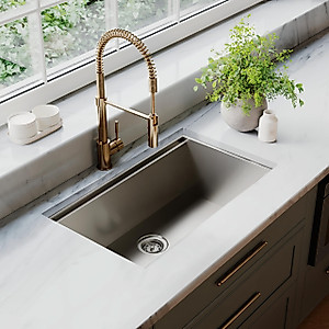ZLINE Autograph Edition Sierra Kitchen Faucet in Champagne Bronze (SRA-KF-CB)