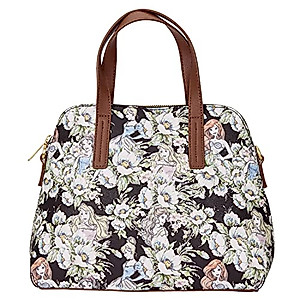 Loungefly Disney Princesses Floral All Over Print Crossbody Handbag Purse