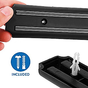 Magnetic Knife Strip Holder Rack Tool Bar Magnet 15 Inch Multipurpose Magnetic Knife Rack Strong Powerful Kitchen Storage Display Organizer Easy Install Secure Laundry Garage Workshop Shed