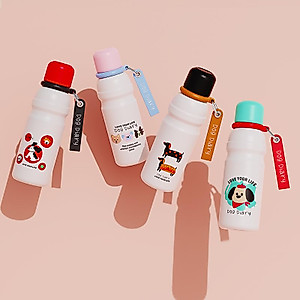 IRNATO Family Size Thermos Mug 316 Stainless Steel With Handle, Leak-proof, Can Be Freely Matched With Family Combinations, Cute Pet Logo, Easy To Carry, Full Of Flowers And Cute Pets12OZ,20OZ,40OZ