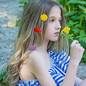 Janinka 72 Pieces Plastic Self Hinged Barrettes: Colorful 80s 90s Cartoon Hairpins and Clips for Girls and Toddlers (Multicolor, Delicate)