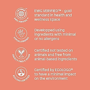 ATTITUDE 2-in-1 Shampoo and Body Wash for Baby, EWG Hypoallergenic Plant- and Mineral-Based Ingredients, Vegan and Cruelty-free, Almond Milk, 16 Fl Oz