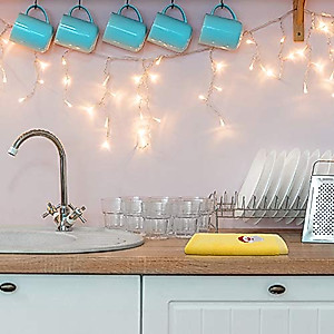 Aneco 4 Pack Christmas Hand Towels 12 x 18 Inches 100% Pure Cotton Washcloths Towels Christmas Pattern Design Christmas Towels Gift Set, Bathroom Decorative Dish Towels Set (Red, White, Yellow, Green)