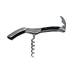 Laguiole En Aubrac Sommelier Waiter's Corkscrew, Samba Wood With Purple Veins Handle, Wine Opener With Foil Cutter & Bottle Opener, Stainless Steel Shiny Bolsters