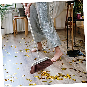 HONMEET Cleaning Broom Cleaning Supply Outdoor Broom Lawn Sweeper Broom Indoor Ladlebroom Floor Sweeper Broom Home Cleaning Equipment Thick Broom Sweeping Tool Brooms Pet Stainless Steel