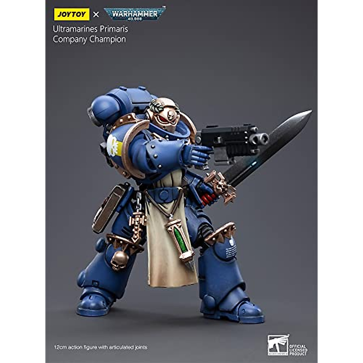 JOYTOY Warhammer 40K 1/18 Action Figure Ultramarines Primaris Company Champion Joy Toy Models
