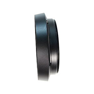 CamDesign 52mm Pro Angle Vented Metal Lens Hood Sun Shade for Leica/Contax Zeiss/Voigtlander/Panasonic Lumix/Fujifilm/Olympus/Nikon/Canon/Sony/Pentax/Samsung/RF Rangefinder Cameras with 58mm Lens Cap