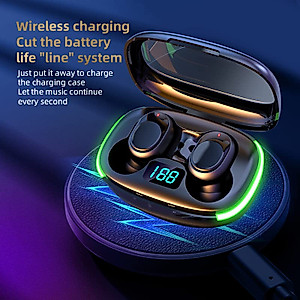 SUNOL Y70 Wireless Earbuds Bluetooth Headphones with Wireless Charging Case IPX4 Waterproof Stereo Earphones in-Ear for SPOR
