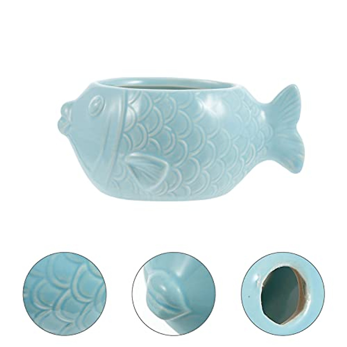 Happyyami 2pcs Stoneware Breathable Flowerpot Ceramic Plant Pots Animal Planter Cactus Succulent Planter Garden pots Small Plant pots Animal Plant vase Ceramic pots Flowers Bonsai Ceramics