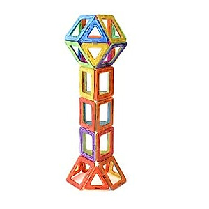 JDBF Magnetic Building Tiles Set for Kids | 30 Pieces Colorful, Durable, & Safe Construction Blocks | STEM Educational Toys for Creative Learning | Perfect for 3+ Years