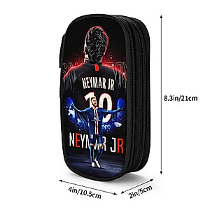 Luja Dling #10 Neymar Big Capacity Pencil Pen Case For Office College Large Storage High Capacity Bag Pouch Holder Box Makeup Bag For Adult