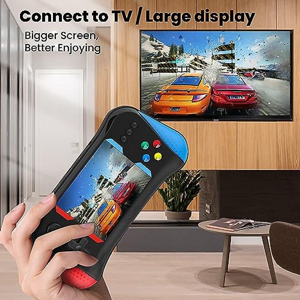Handheld Game Console for Kids Adults,3.5'' LCD Screen Preloaded 500 Classic Video Games with Rechargeable Battery - Support 2 Players and TV Connection Ideal Gift for Kids Aldults