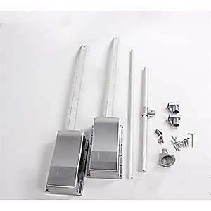 Drop-Down Wardrobe Hanging Rail, Aluminum Closet Storage Rack Drying Rack, Adjustable Closet Rod Wardrobe Lifter Storage Rack, Adjustable 510-1210mm, Load 30KG (Size : 510-660mm)