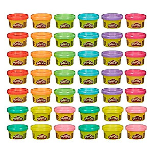 Play-Doh Handout 42-Pack of 1-Ounce Non-Toxic Modeling Compound, Kid Party Favors, School Supplies, Assorted Colors, Ages 2 and Up