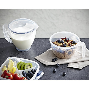 (Pack of 2) LOCK & LOCK SPECIAL Measuring Bowl with Handle 33.81-oz / 4.23-cup